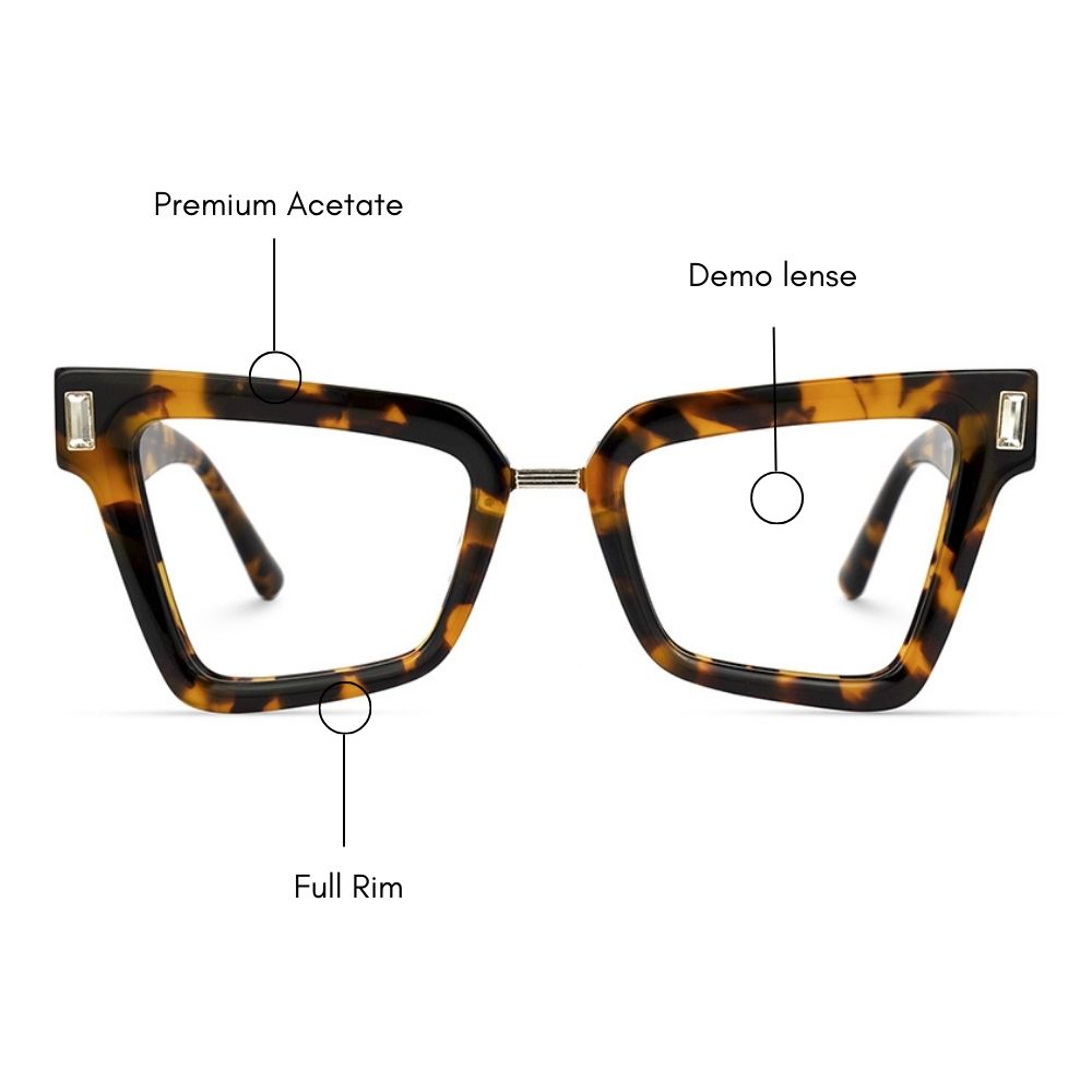 The Tinted Story | Full Rim Oversized Eyeglasses | Stylish and 100% UV ...